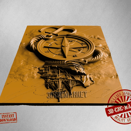 STL file Compass stl, Compass 3d figure, stl, 3d printer STL files, 3d ...