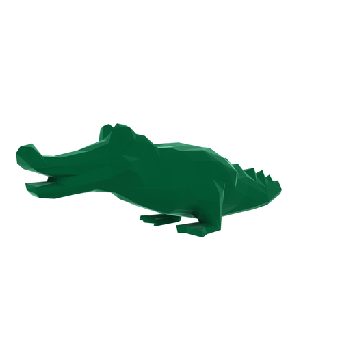 🐊 CrocoDuck (low poly)・Free STL File for 3D printing・Cults