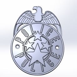 3D print Police badges・Cults