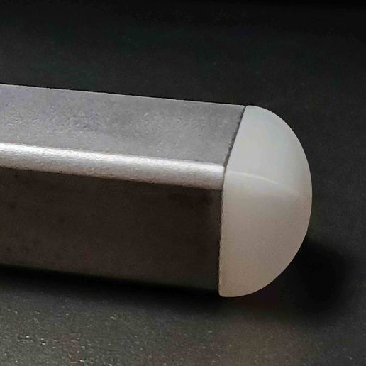 🔚 Regaton 20x20x1.6mm SPERICAL tube end cap spherical tip・ STL File for ...