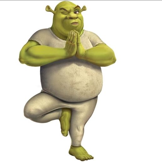 STL file Shrek yoga 🧘 ・3D printing model to download・Cults