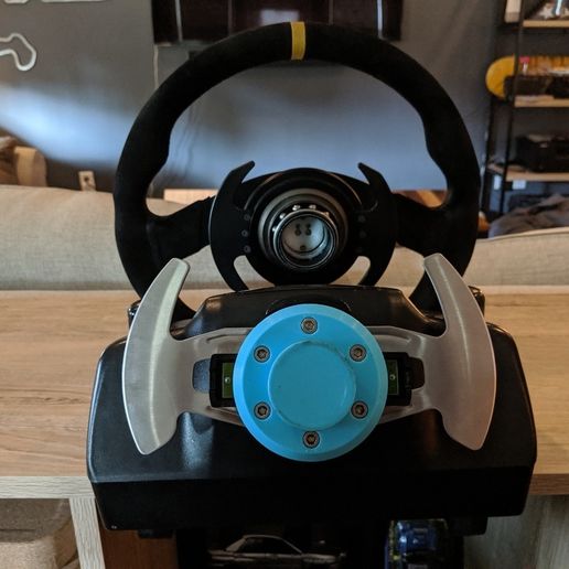 👽 Logitech G27 Adapter for NRG Quick Release・Free 3D File for ・Cults