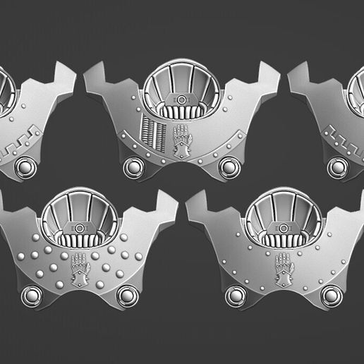 🤜 Fist of Iron Chest plates for Saturn9・ 3D File for 3D printing・Cults