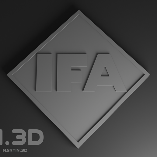 STL file IFA logo 👾 ・3D printing model to download・Cults