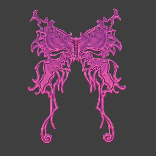👹 Large Moth Wings, compatible with Monster High・ 3D File for 3D ...
