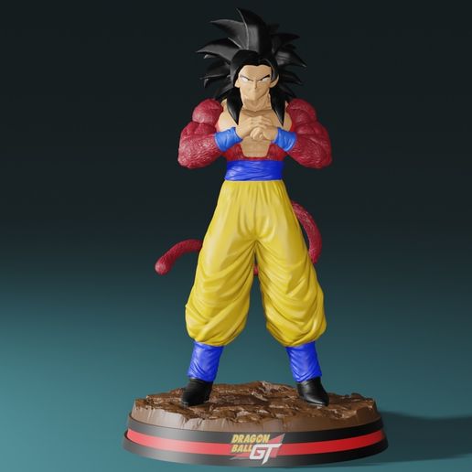 OBJ file Goku Super saiyan 4 SSJ4 🐉 ・3D printable model to download・Cults
