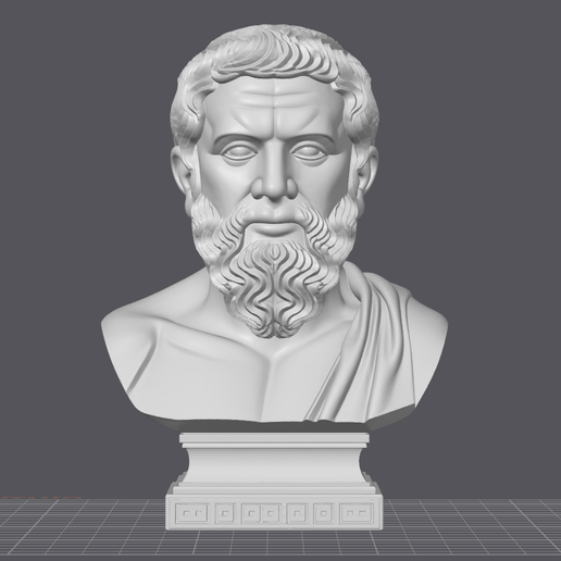 👤 Bust of Plato - Greek Philosopher and Founder of the Academy・ STL ...