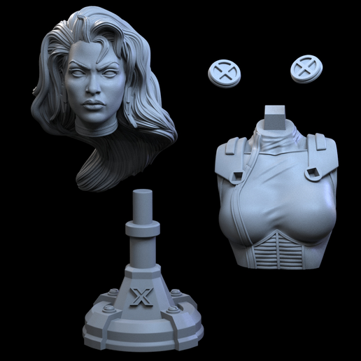STL file STL STORM X-MEN BUST 3D PRINT 👤 ・3D printable design to ...