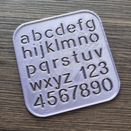 3d lowercase letters