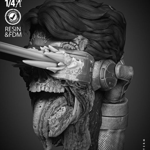 🧟 WICKED MARVEL CYCLOPS ZOMBIE BUST: TESTED AND READY FOR 3D PRINTING ...