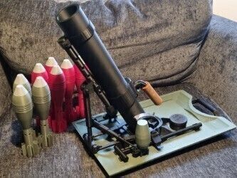 🎒 Granatwerfer GRW 36 5cm mortar・ 3MF File for 3D printing・Cults