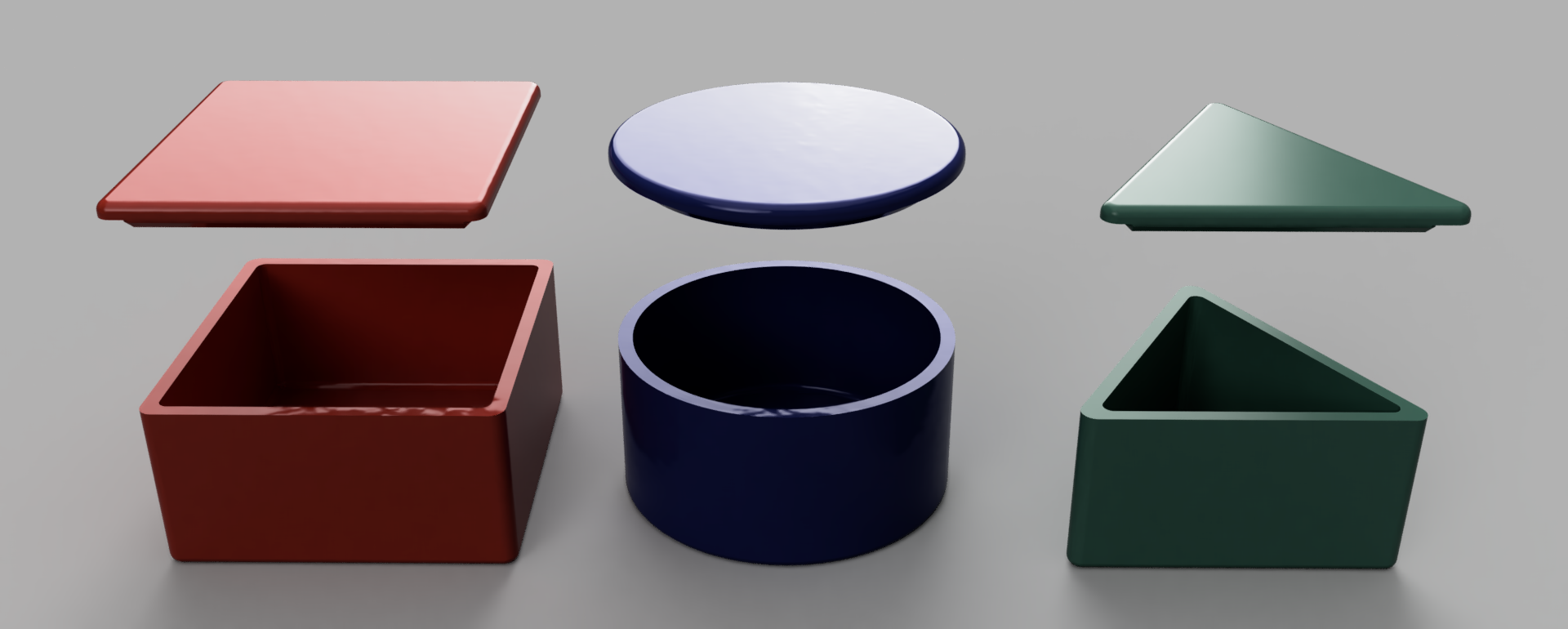 STL file Set of Storage Boxes・3D print object to download • Cults