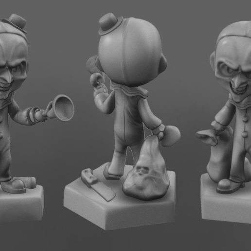 🎨 ART "terrifier" Chibi・ OBJ File for 3D printing・Cults