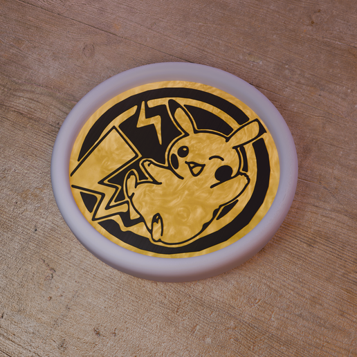 🍹 Pikachu Drink Coaster・ STL File for 3D printing・Cults