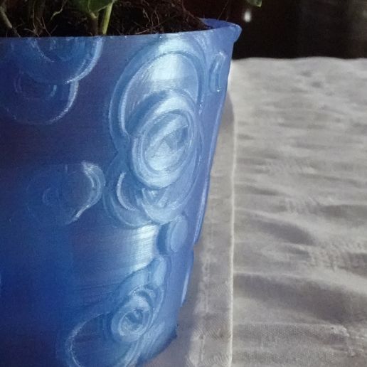 💐 Raindrop pattern flower plant pot・Free STL File for 3D printing・Cults