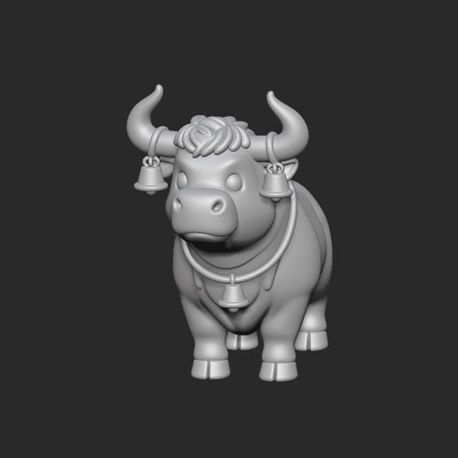 🐂 bull・ STL File for 3D printing・Cults
