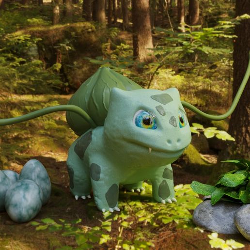 STL file bulbasaur fan art 🎨 ・Design to download and 3D print・Cults
