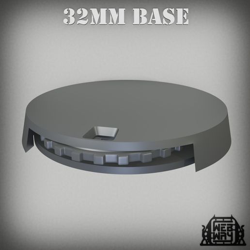 ⚔ Wound-counter base 32mm (1)・ STL File for 3D printing・Cults