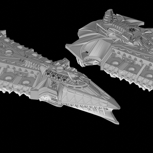 🚀 Crypt Class Cruiser・ STL File for ・Cults