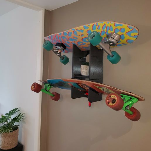 skateboard wall bracket