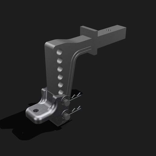 🚗 1/10 Scale Adjustable Hitch・ STL File for 3D printing・Cults