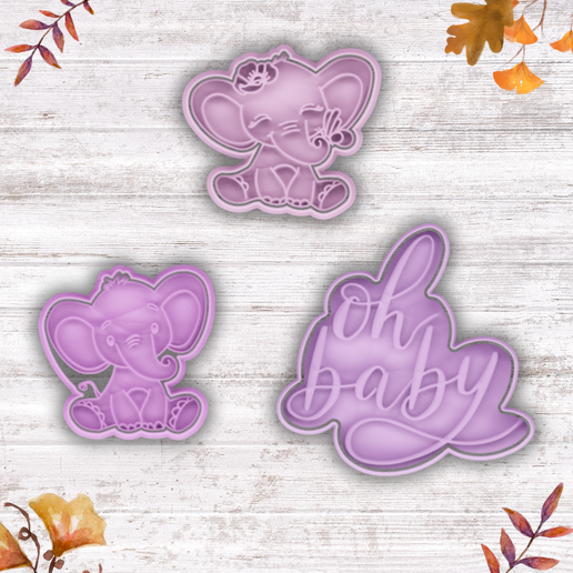 🍪 COOKIE CUTTER baby shower・ STL File for 3D printing・Cults