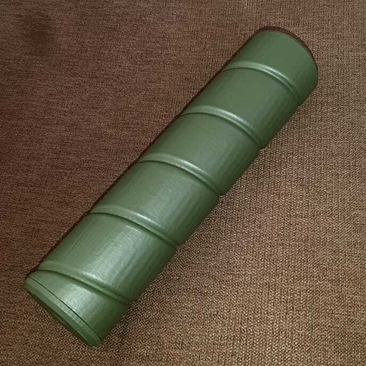 STL file VSR-10 Airsoft Silencer (for Tokyo Marui adapter) 🔫 ・3D ...