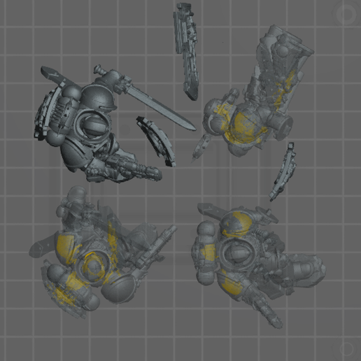 Fichier 3D gratuit Bladeguard proxies warhammer miniature stl space ...