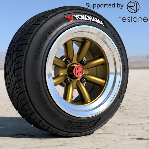 🚗 Watanabe RS 15 inch deep Rims with Yokohama tires for diecast and ...