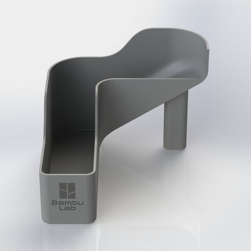 🥼 Bambu Lab Poop Chute Bin – Fits X1, X1C, P1P, P1S・ STL File for 3D printing・Cults