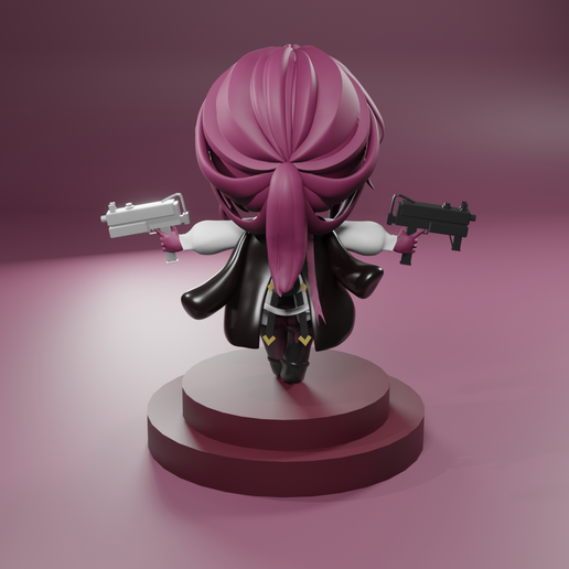 STL file Kafka Chibi - Honkai Star Rail ⭐ ・Template to download and 3D ...