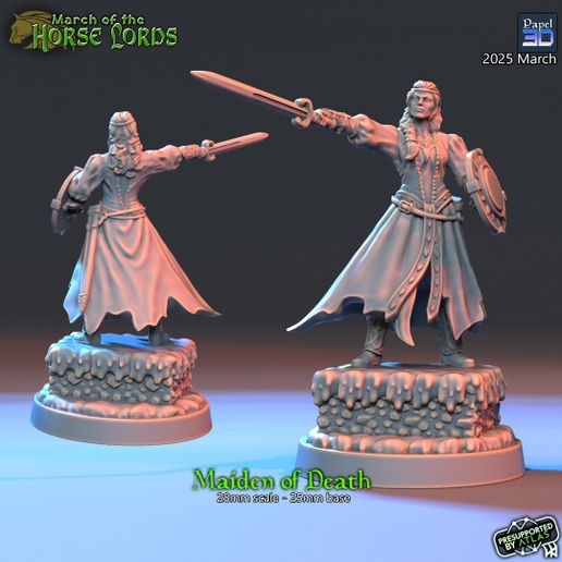 🎲 Maiden of Death・ STL File for 3D printing・Cults