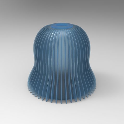 🔦 Modern Rippled Lamp Shade – 3D Printable Light Cover・ STL File for 3D ...