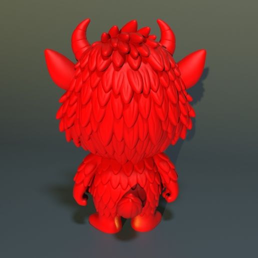 🐉 Labubu Oni Character STL – Funny Japanese Demon・ STL File for 3D ...