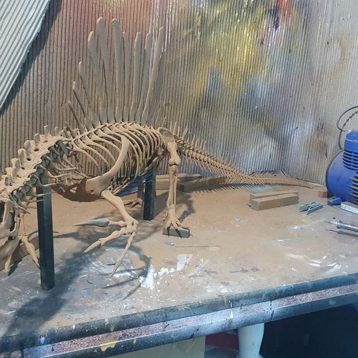 💀 Spinosaurus aegyptiacus skeleton v1,v2 and version JP3 model 3d print ...