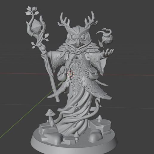 🦉 dnd owlin druid・ STL File for 3D printing・Cults