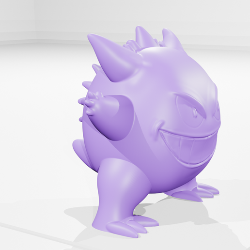 🆕 gengar new design・ STL File for 3D printing・Cults