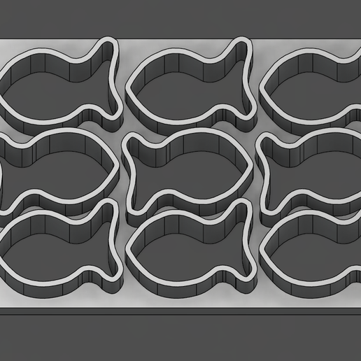 🍳 Goldfish Cracker Cutter・ STL File for 3D printing・Cults