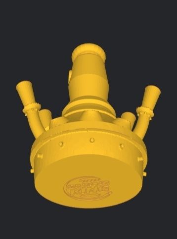 👽 BONG SUPERBONG PORTA PORROS X5 TUKERO-5 GRINDERKING 180X160X200 MM ...