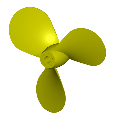 OBJ file 3 Blade ship Propeller 🚢 ・3D printing template to download・Cults