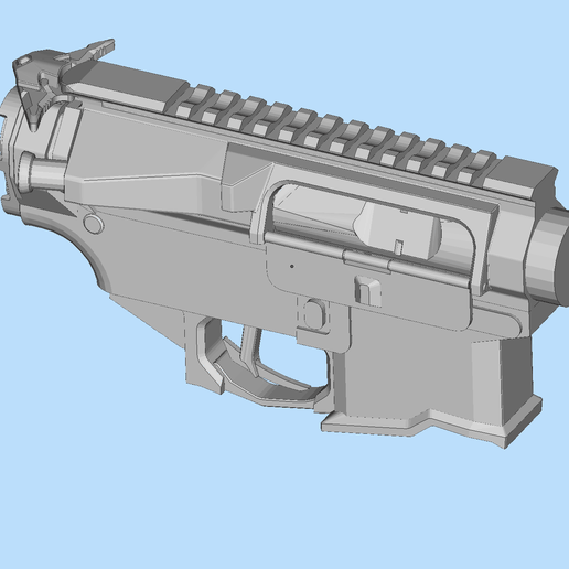 📽️ 408 CCL Tactical AR Rifle Body with White Film Decal Decoration - 09 ...