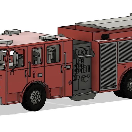 🔥 2021 Pierce Enforcer Engine・ 3D File for 3D printing・Cults