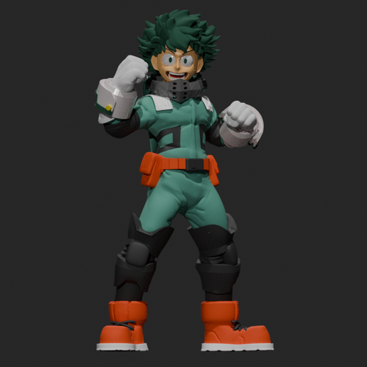 STL file MY HERO ACADEMIA DEKU FIGURE 👾 ・Model to download and 3D print ...