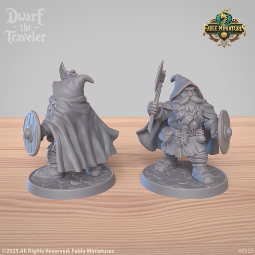 🎲 Forest Dwarf - DnD Hero・ 3D File for 3D printing・Cults