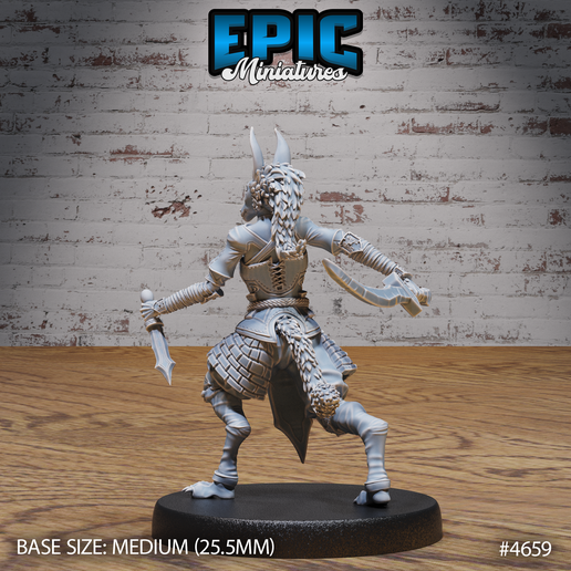 ♀️ Jackalwere Female Stance ‧ DnD Miniature ‧ Tabletop Miniatures ‧ Gaming Monster ‧ 3D Model ...