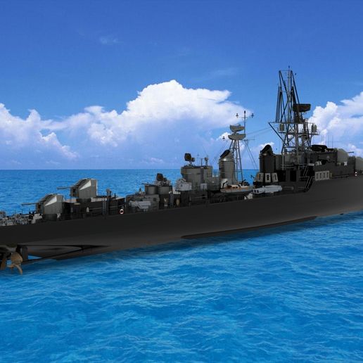 3D file T 53 class destroyer 🚢 ・3D printer model to download・Cults