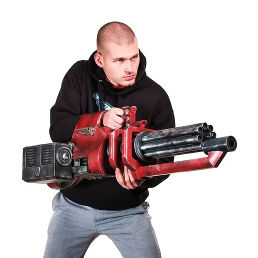 🔫 Assault Cannon Space Marine Prop Replica Weapon Gun・ 3D File for 3D ...