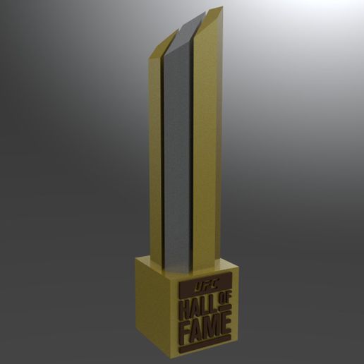 STL file UFC / HALL OF FAME TROPHY 🏆 ・3D printable model to download・Cults
