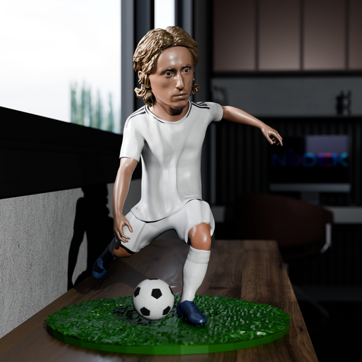 🧠 Luka Modrić - BigHeads Leyends Collection・ STL File for 3D printing・Cults