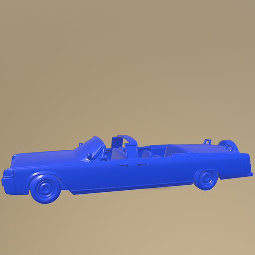STL file Lincoln Continental X-100 1961 PRINTABLE CAR IN SEPARATE PARTS ...